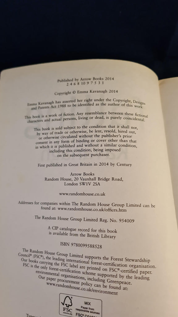 Emma Kavanagh - Falling, Arrow Books, 2014, Paperbacks – Richard Dalby ...