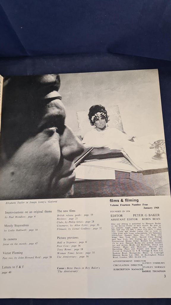 Films and Filming Magazine Volume 14 Number 4, January 1968 – Richard ...