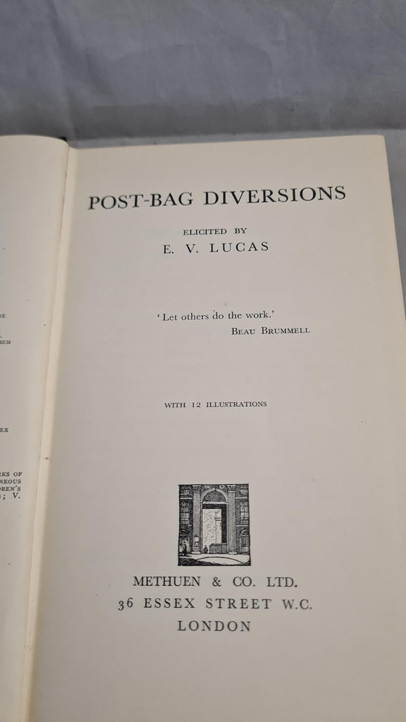 E V Lucas - Post-Bag Diversions, Methuen, 1934, First Edition – Richard ...