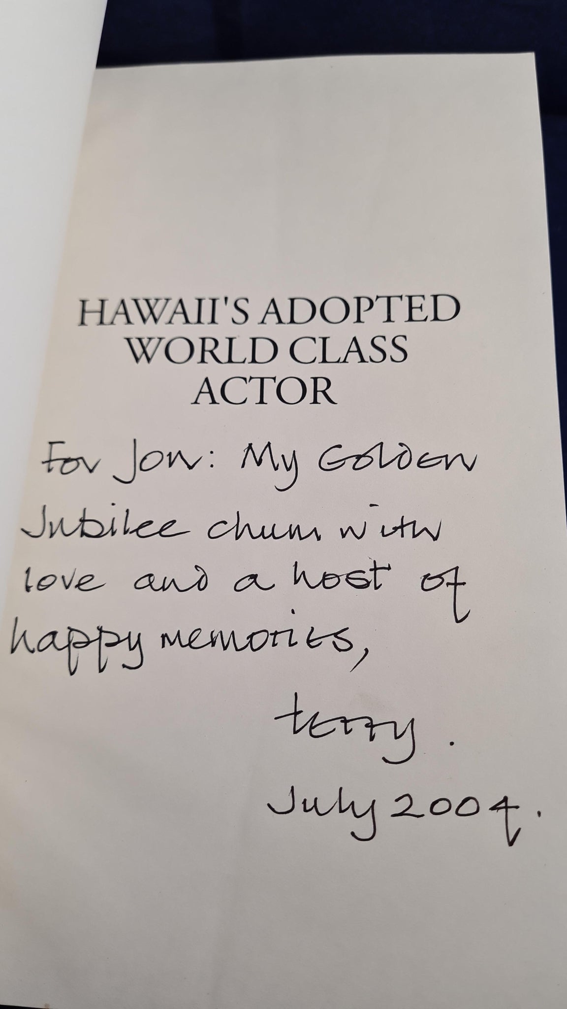 Terence Knapp - Hawaii's Adopted World Class Actor, Xlibris Corporatio ...
