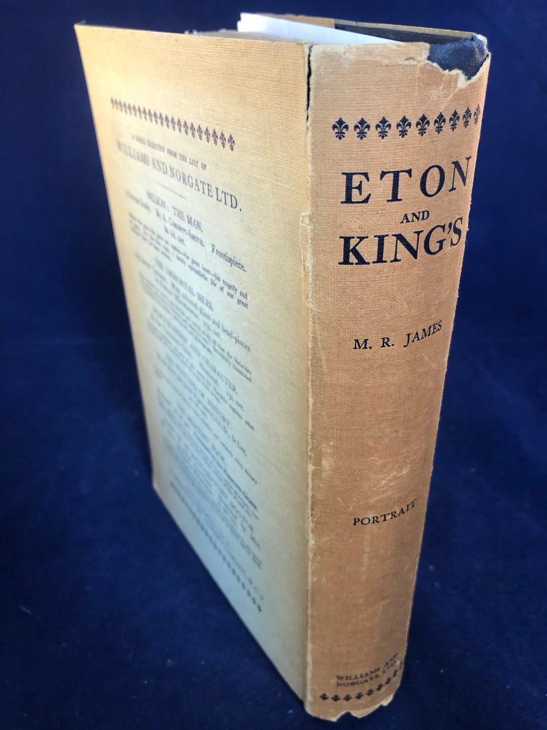 M.R. James - Eton And King’s Recollections, Williams & Norgate, 1926 ...