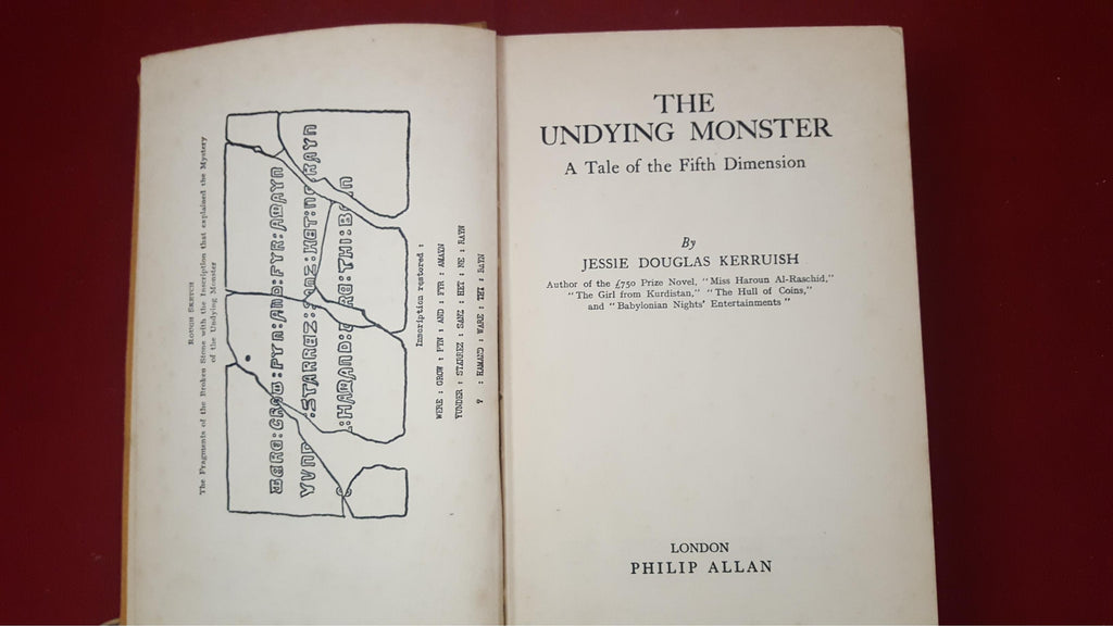 Jessie Douglas Kerruish - The Undying Monster, Philip Allan, 1936, Pop ...