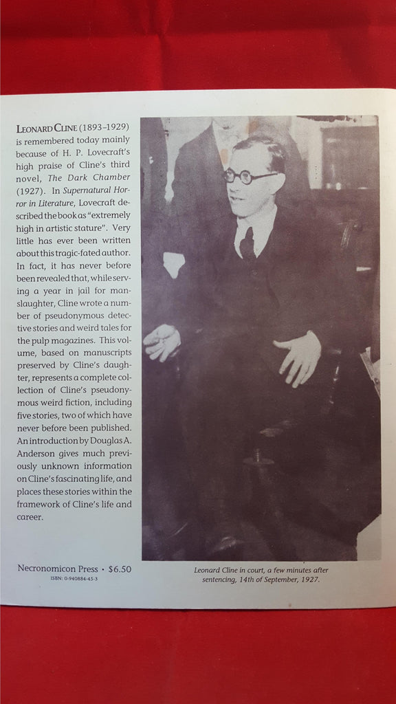 Leonard Cline - The Lady Of Frozen Death, Necronomicon, 1992 – Richard ...