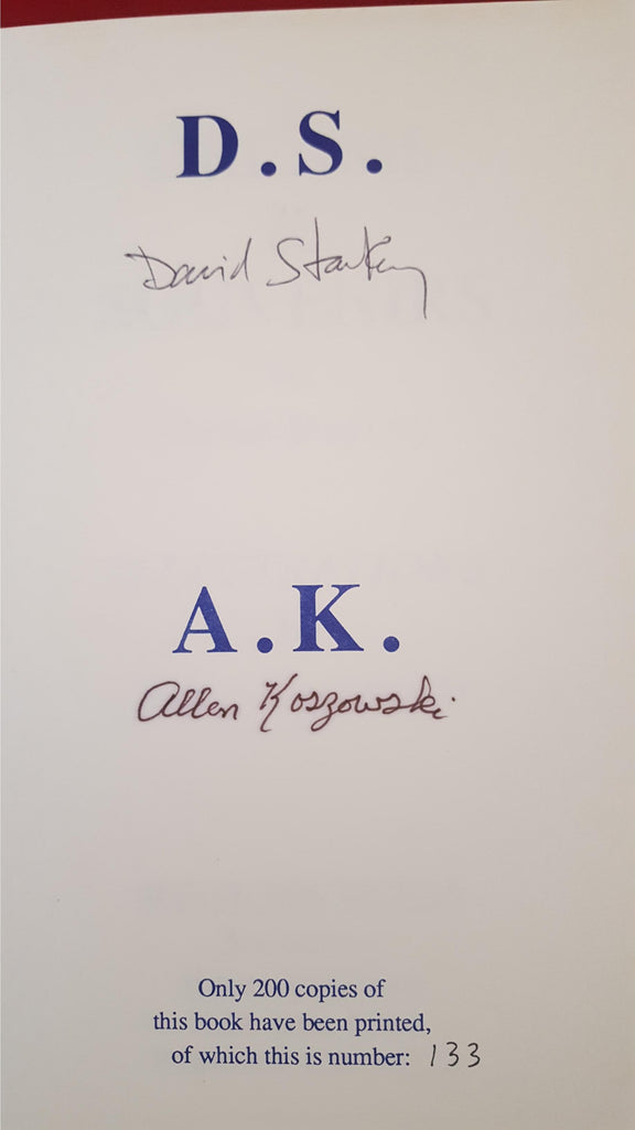 David Starkey - Dreams & Souvenirs, Regions Press, 1989, Signed x2, Li ...