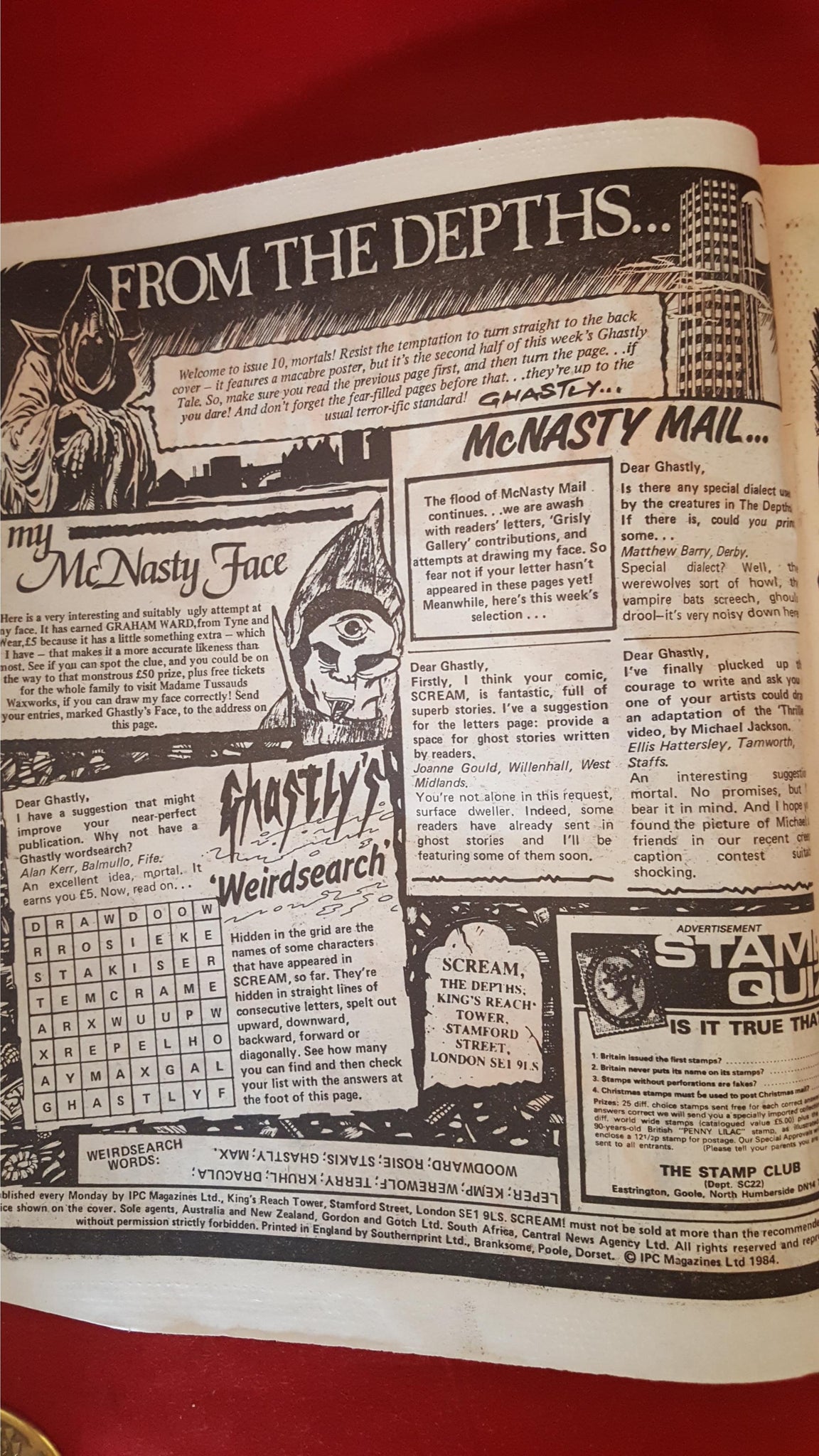 Scream - The Creepiest Comic Ever, Number 10, May 1984 – Richard Dalby ...