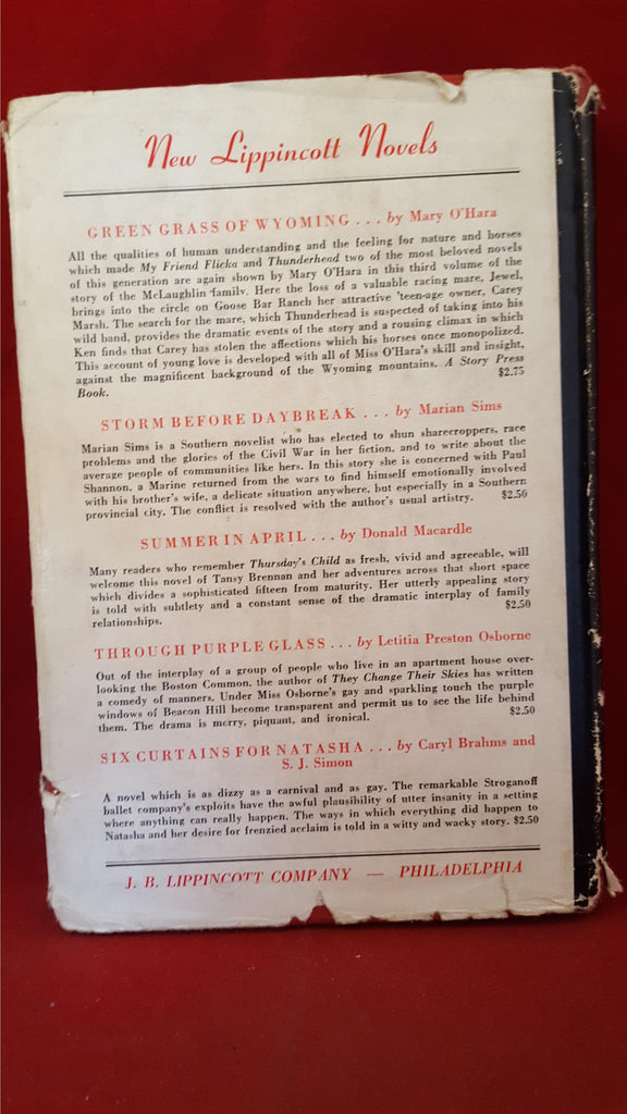 John Keir Cross - The Other Passenger, Lippincott, 1946, First US Edit ...