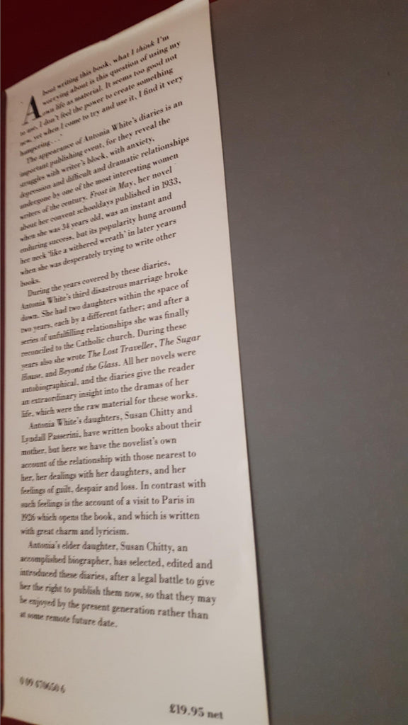 Susan Chitty - Antonia White Diaries 1926-1957 & 1958-1979, Constable ...