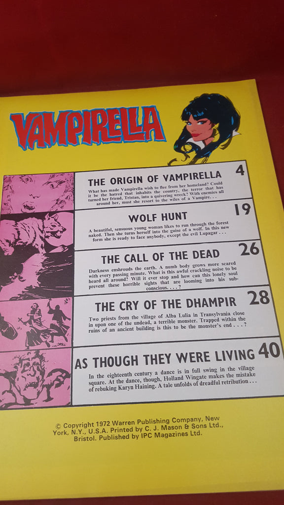 Vampirella Number 1 1972 – Richard Dalby's Library