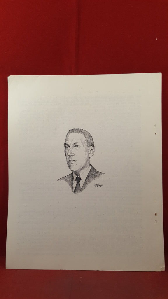 Bibliotheca: H P Lovecraft - Dedication August Derleth, July 1971, Lim ...