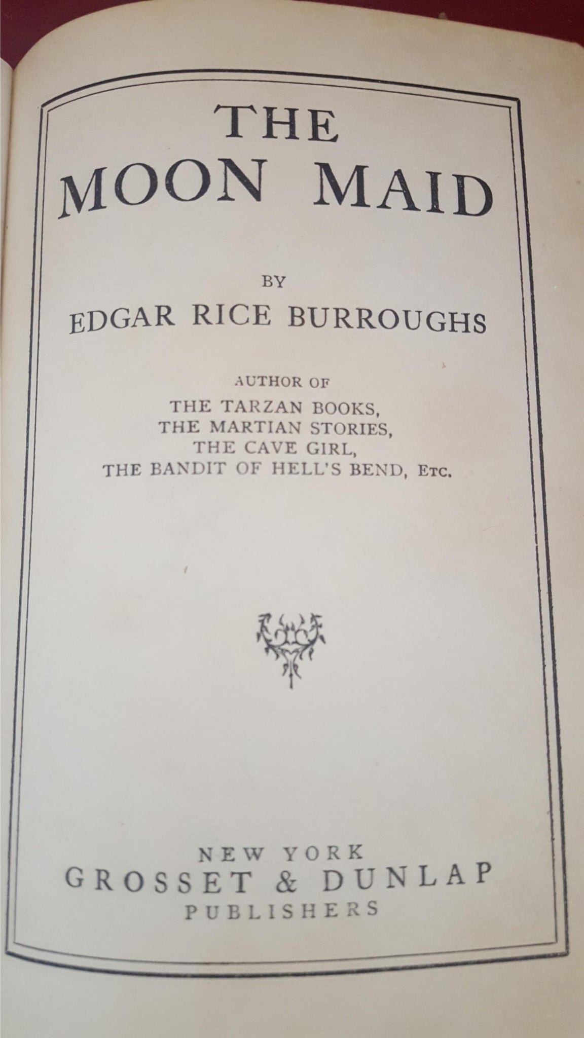 Edgar Rice Burroughs - The Moon Maid, Grosset & Dunlap, 1926 – Richard ...