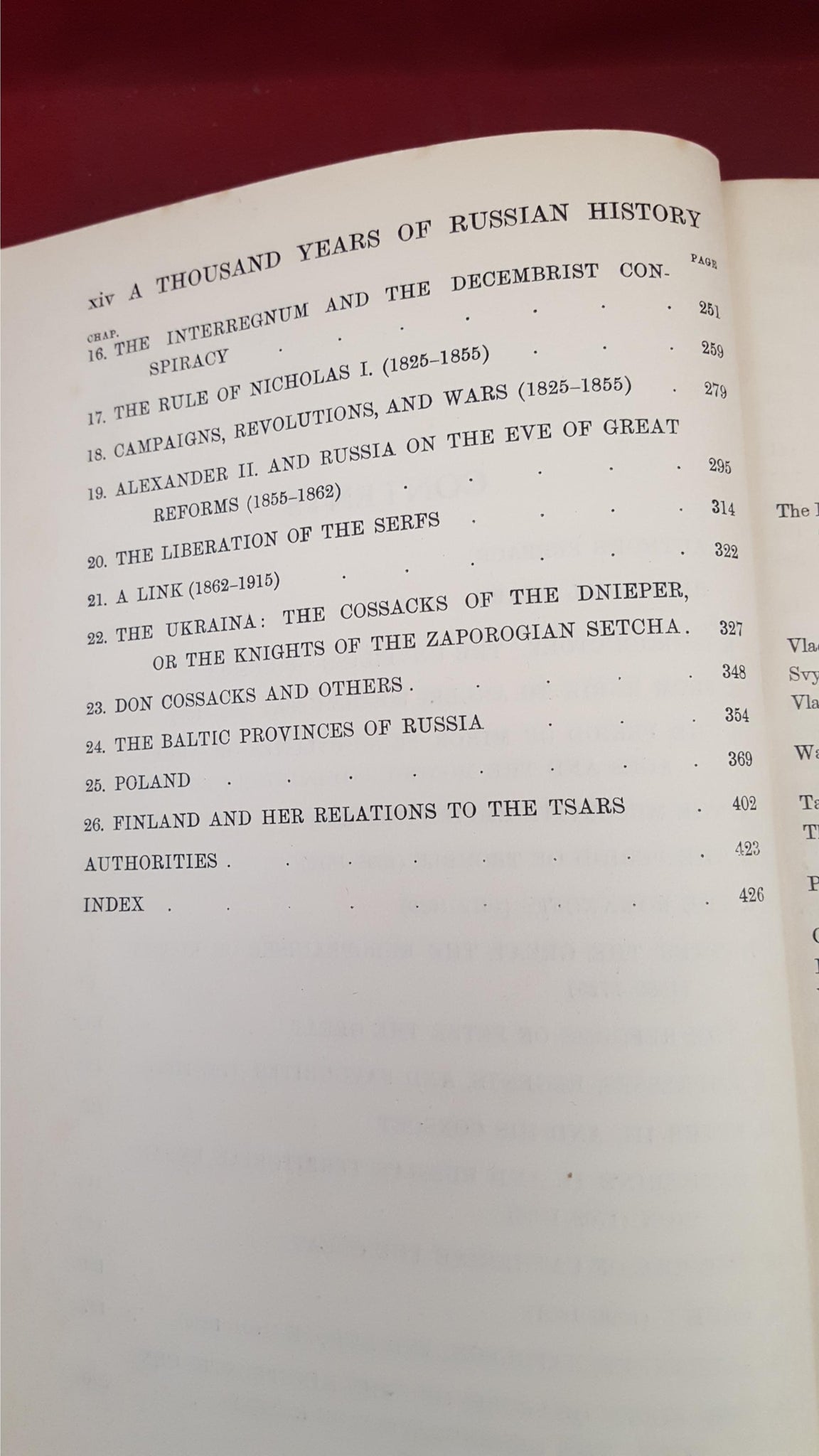Sonia E Howe - A Thousand Years Of Russian History, Williams & Norgate ...