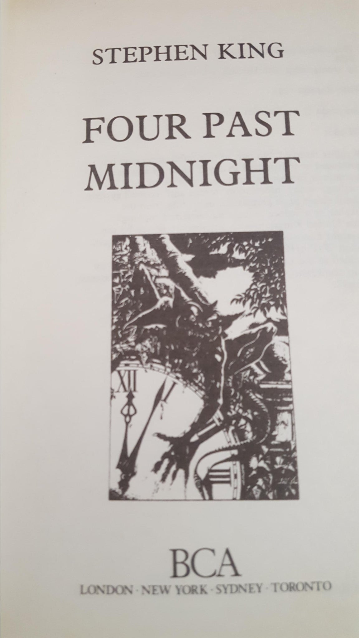 Stephen King - Four Past Midnight, BCA, 1991 – Richard Dalby's Library