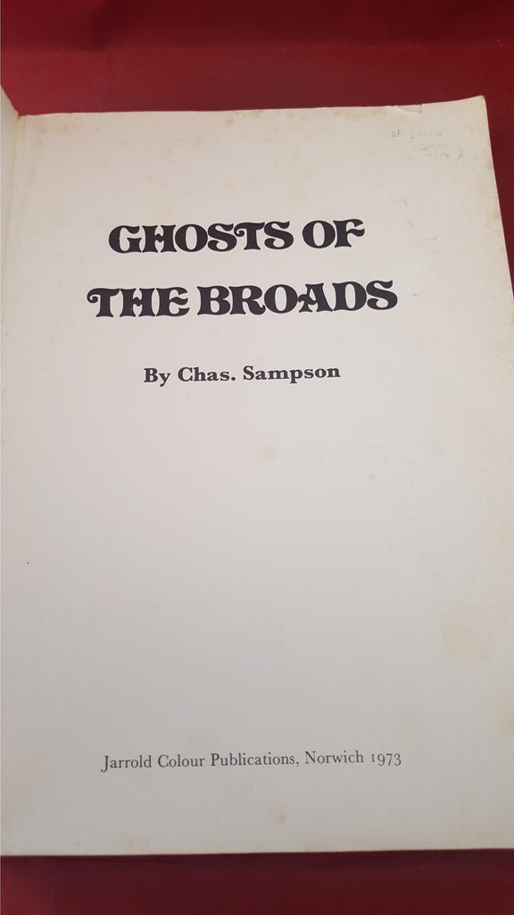 Chas Sampson - Ghost Of The Broads, Jarrold, 1973 – Richard Dalby's Library
