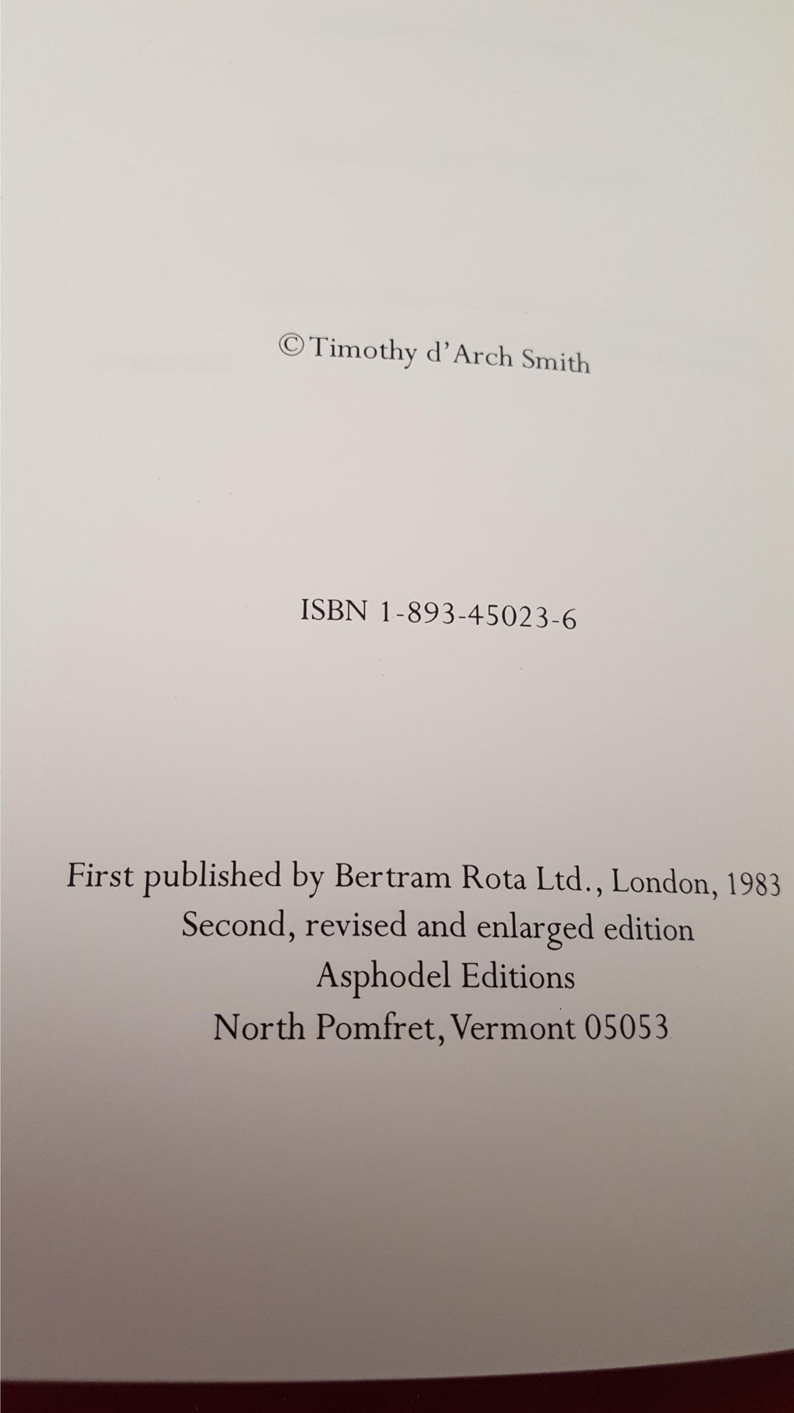 Timothy d'Arch Smith - R A Caton and The Fortune Press, Asphodel Editi ...