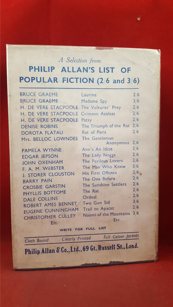 Arthur D Howden Smith - The Treasure of the Bucoleon, Philip Allan, 19 ...