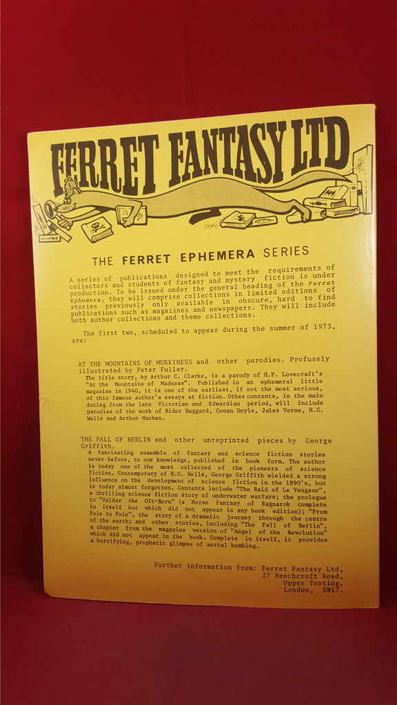 George Locke - From an Ultimate Dim Thule, Ferret Fantasy, 1973, First ...