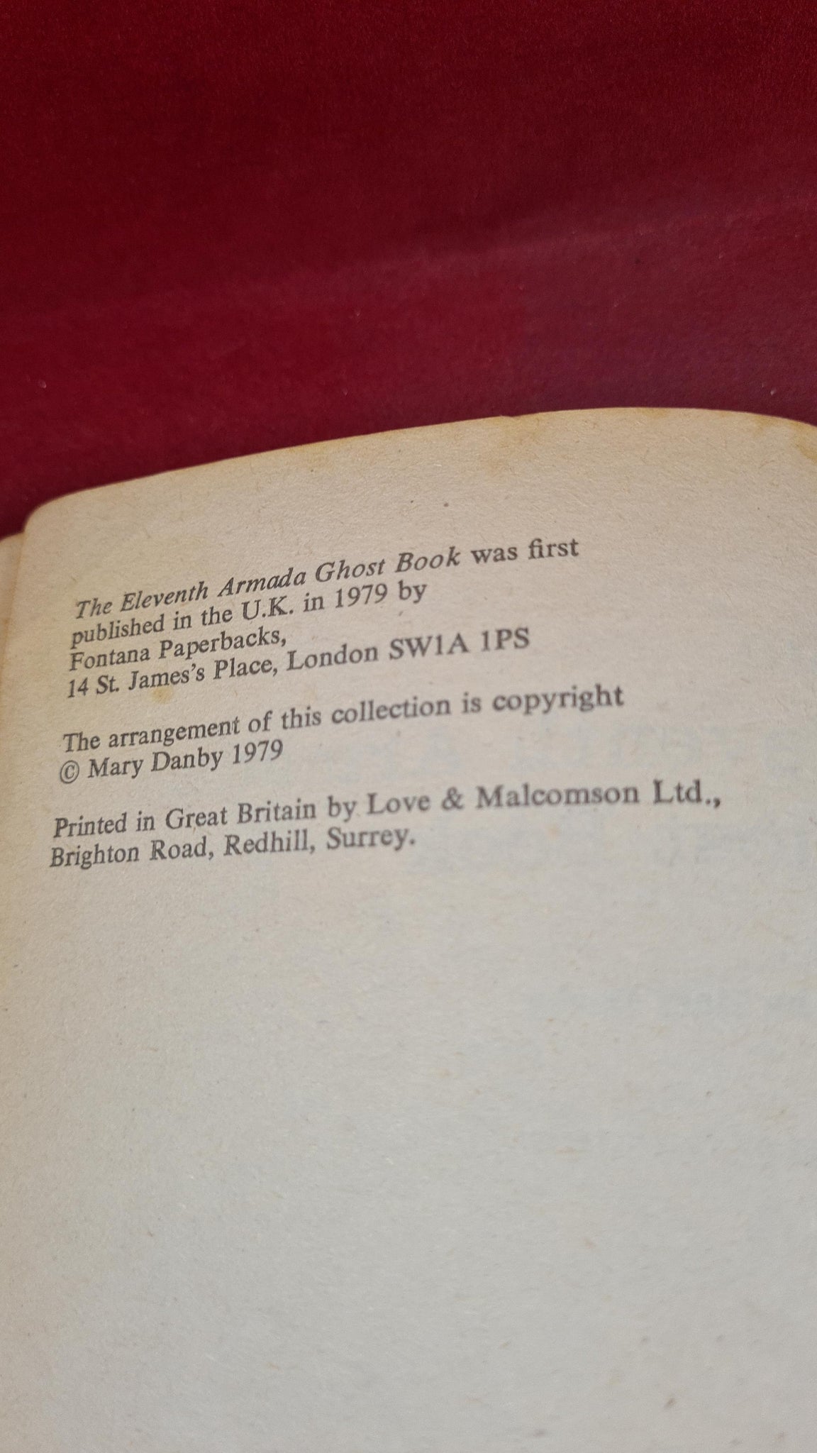 Mary Danby - The Eleventh Armada Ghost Book, 1979, Paperbacks – Richard ...