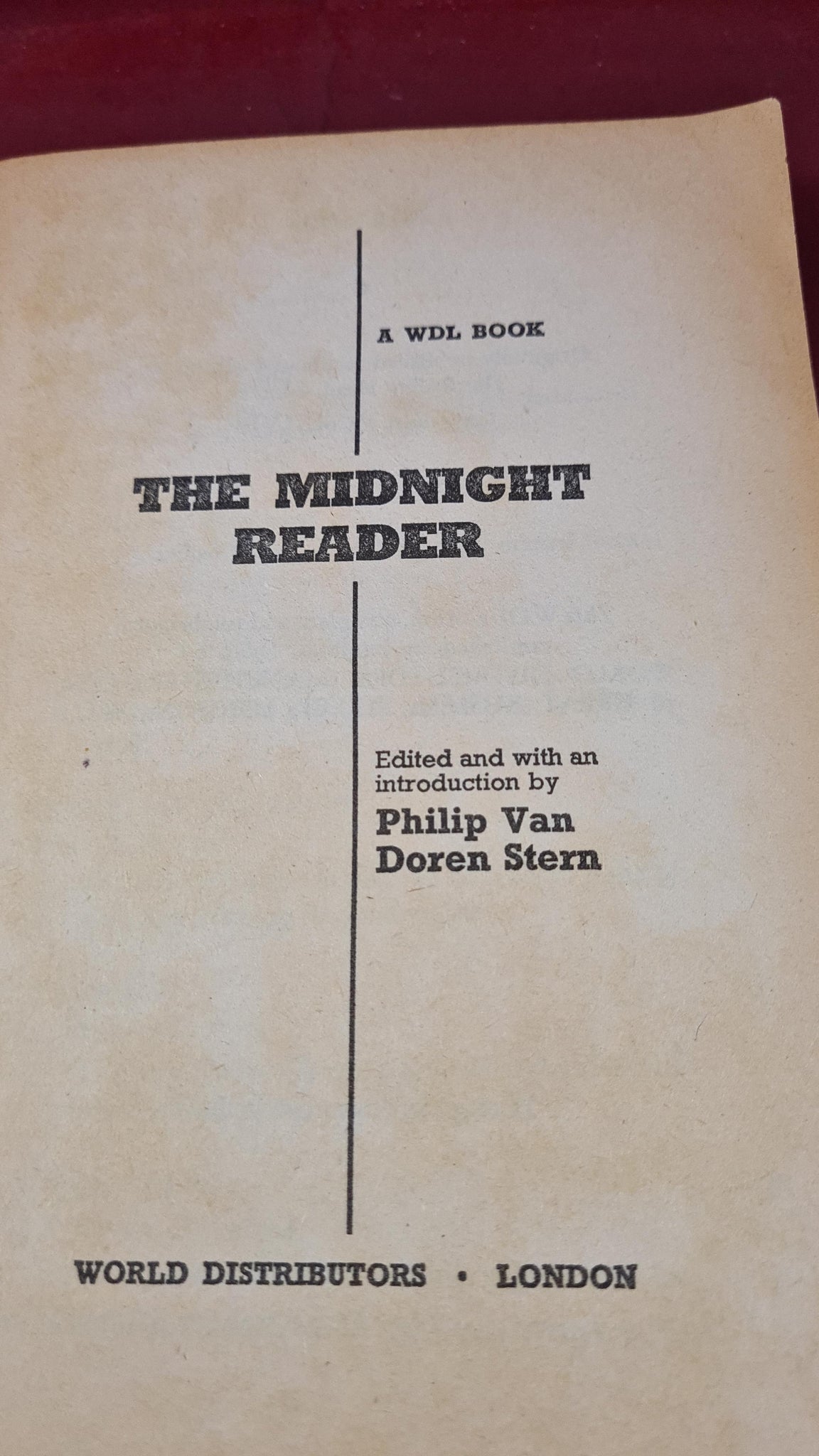 Philip van Doren Stern - The Midnight Reader, World Distributors, 1960 – Richard Dalby's Library