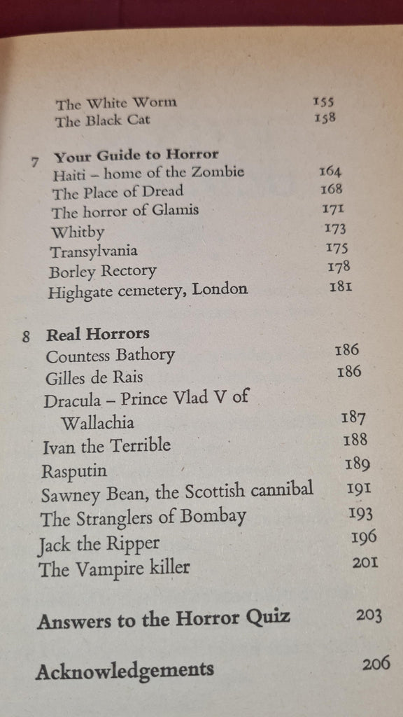 Daniel Farson - The Beaver Book of Horror, 1981, Paperbacks – Richard ...