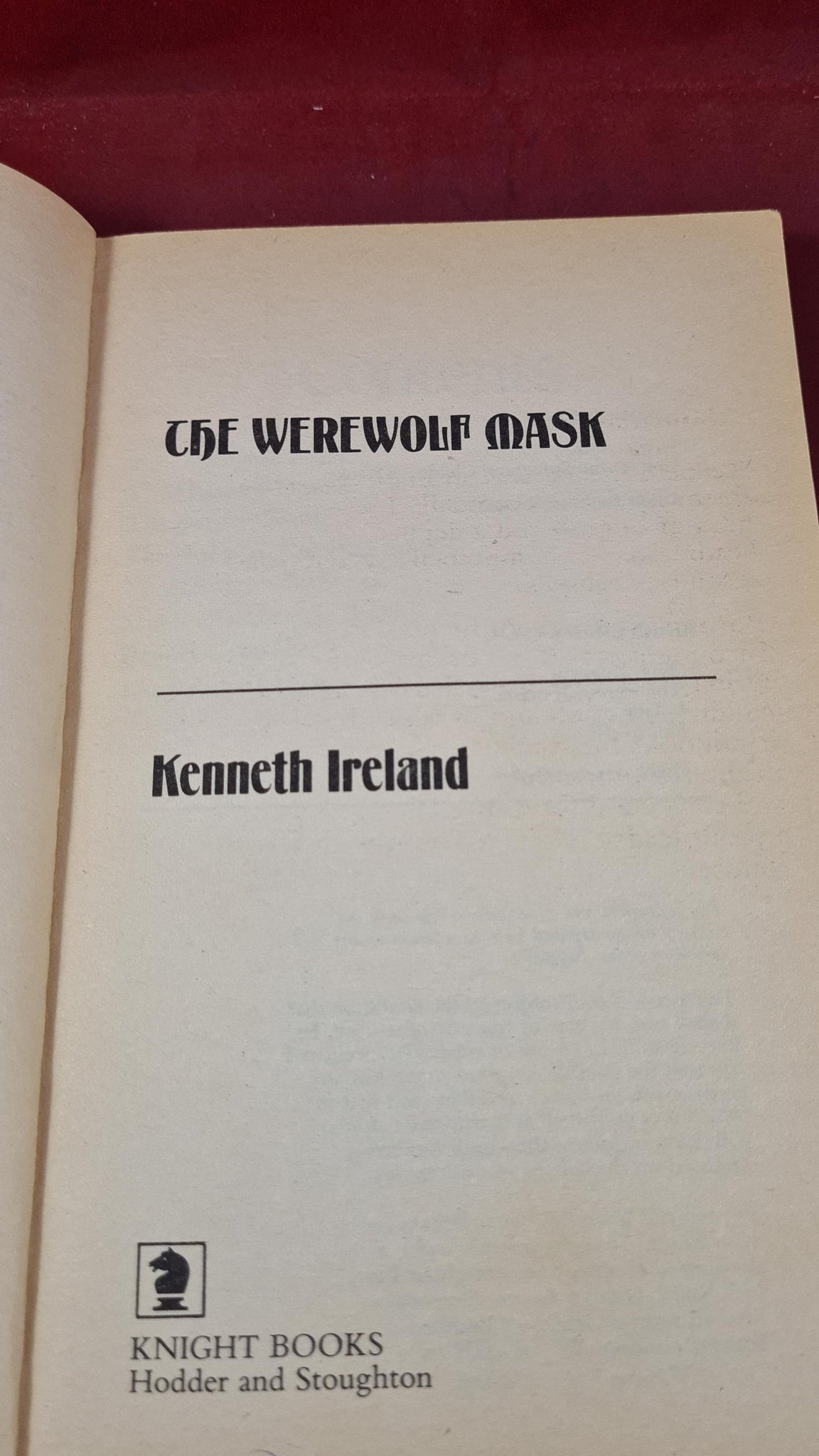 Kenneth Ireland - The Werewolf Mask, Knight Books, 1985, Paperbacks ...