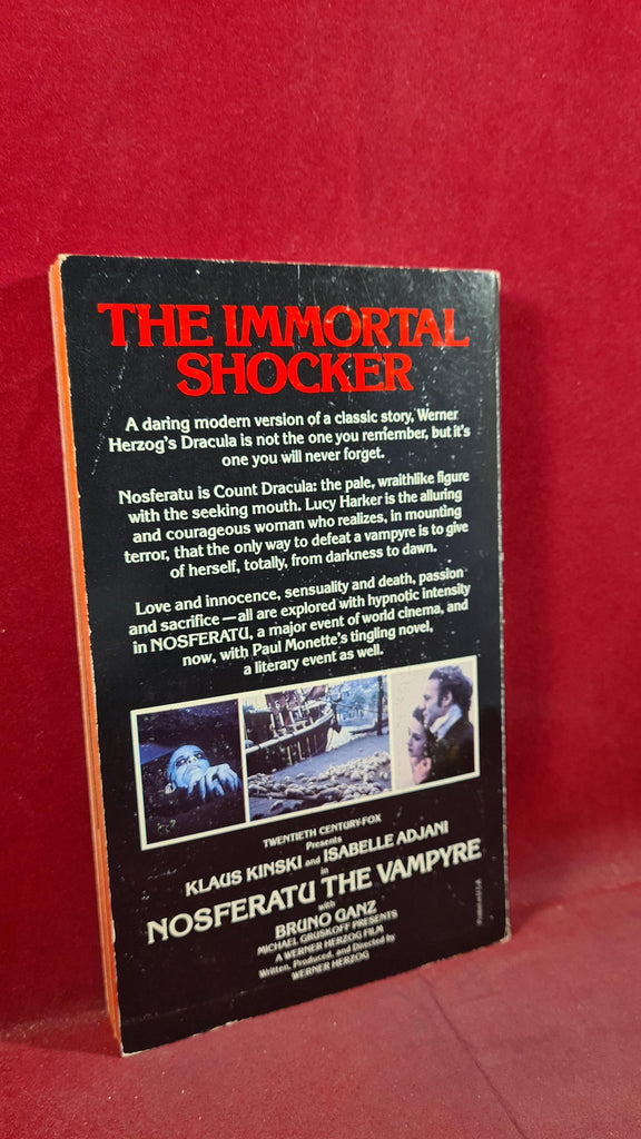 Paul Monette - Nosferatu The Vampyre, First Avon Books, 1979, Paperbac ...