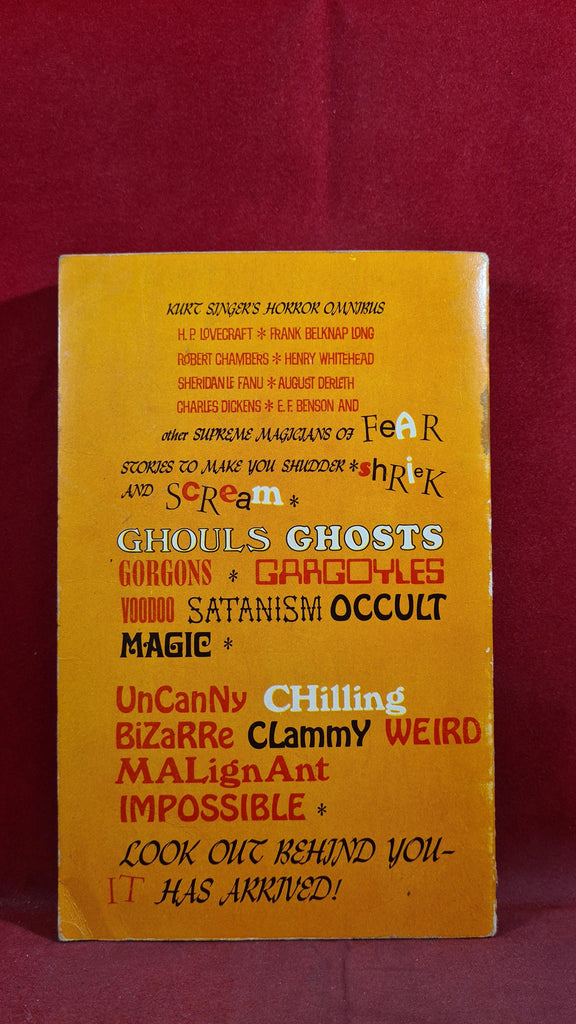 Kurt Singer's - Horror Omnibus, Panther Books, 1966, Paperbacks ...