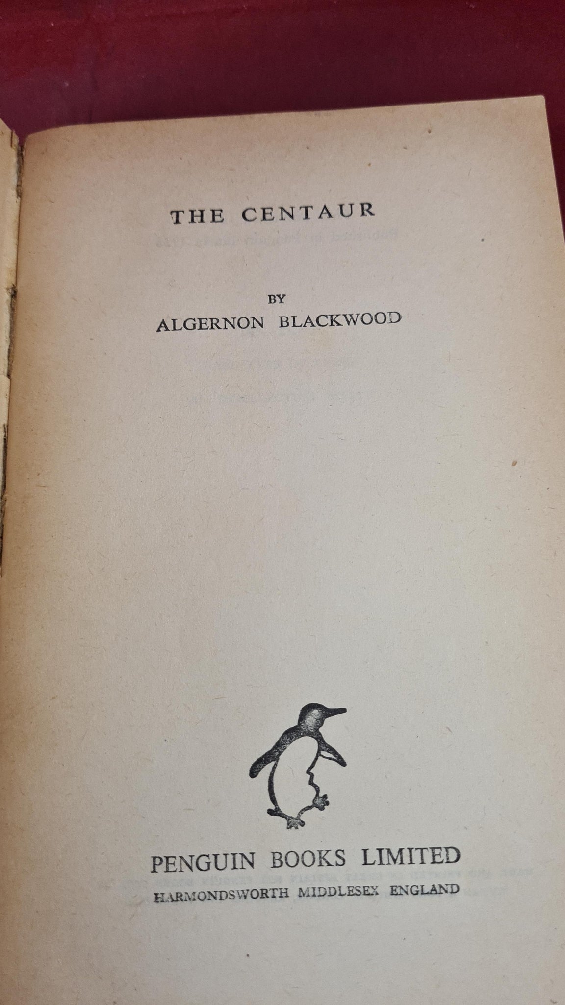 Algernon Blackwood - The Centaur, Penguin Books, 1938, First Edition ...