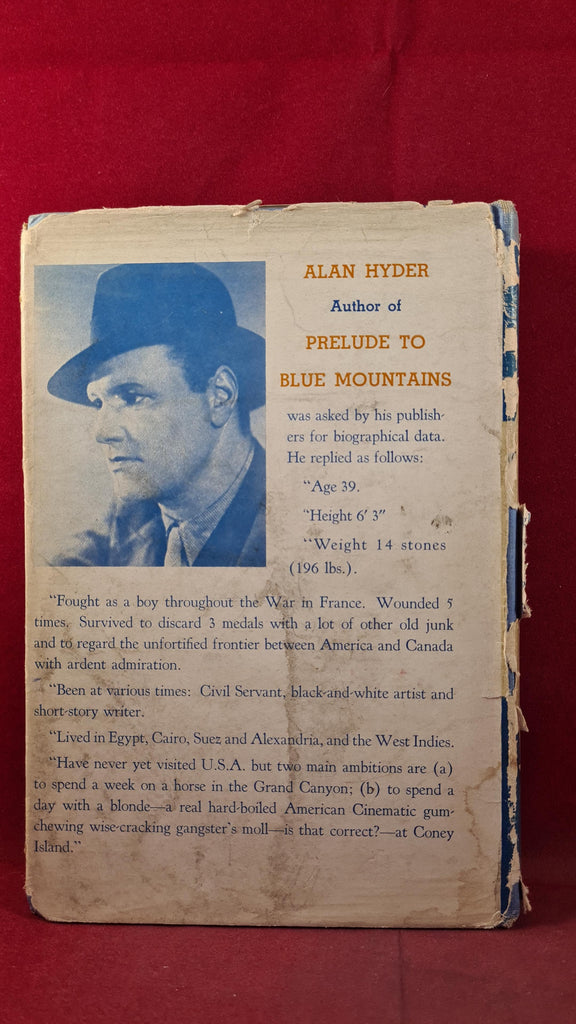 Alan Hyder - Prelude To Blue Mountains, Kendall, 1936, First Edition ...