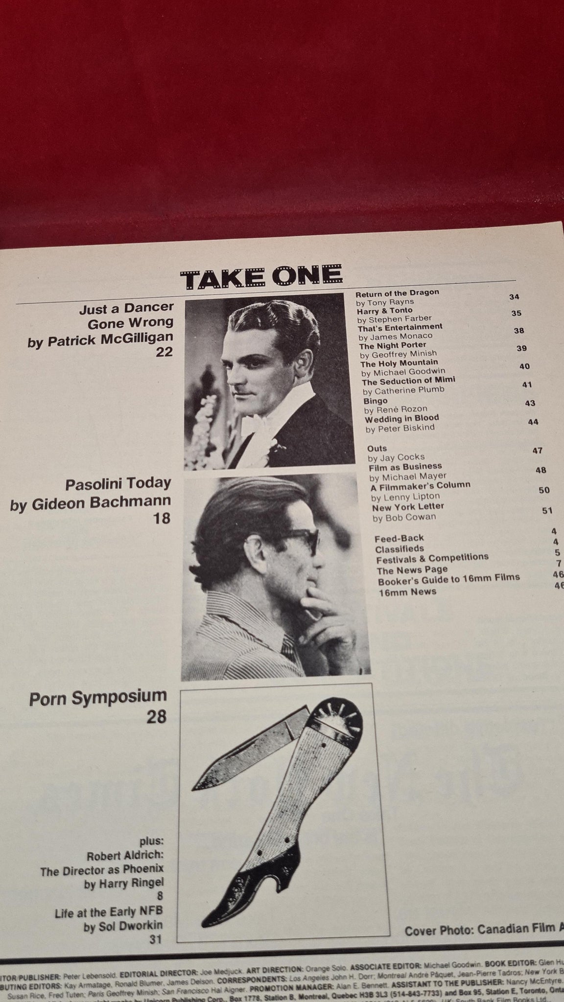 Take One Magazine Volume 4 Number 5 May-June 1973 – Richard Dalby's Library