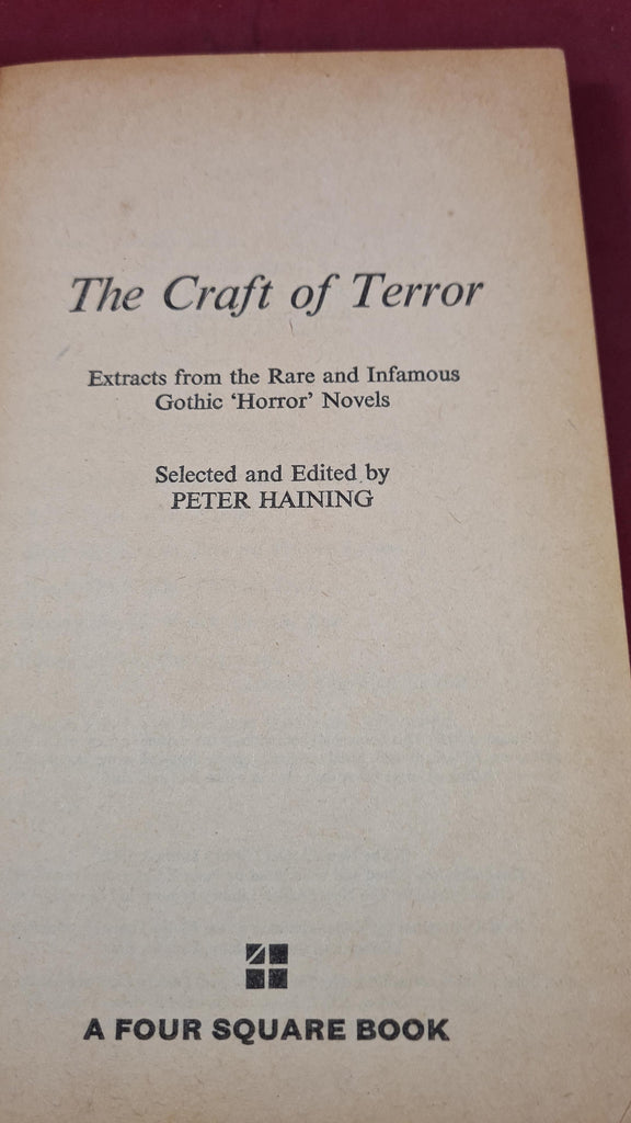 Peter Haining - The Craft of Terror, Four Square, 1966, Paperbacks ...