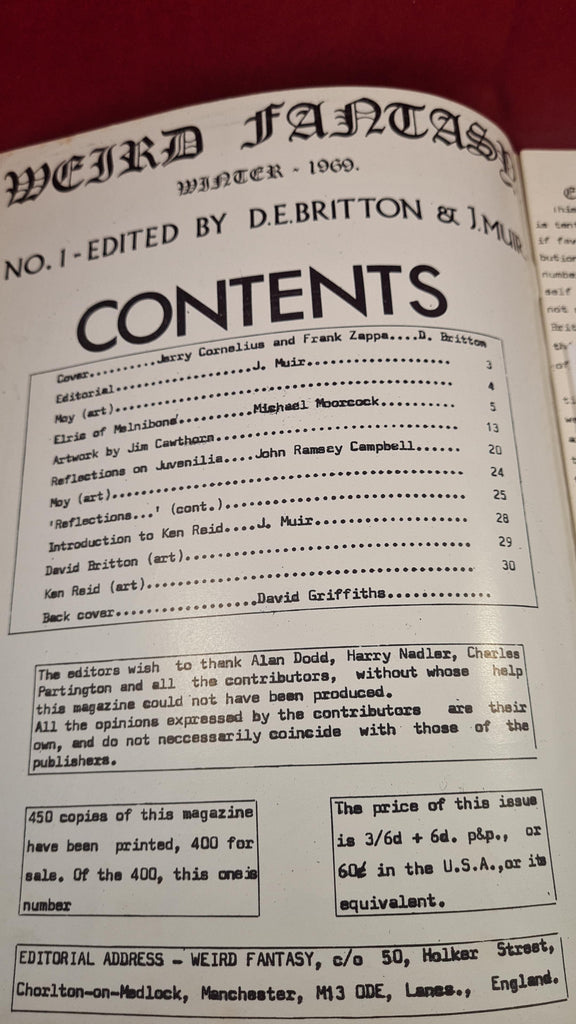 Weird Fantasy Number 1 Winter 1969 – Richard Dalby's Library