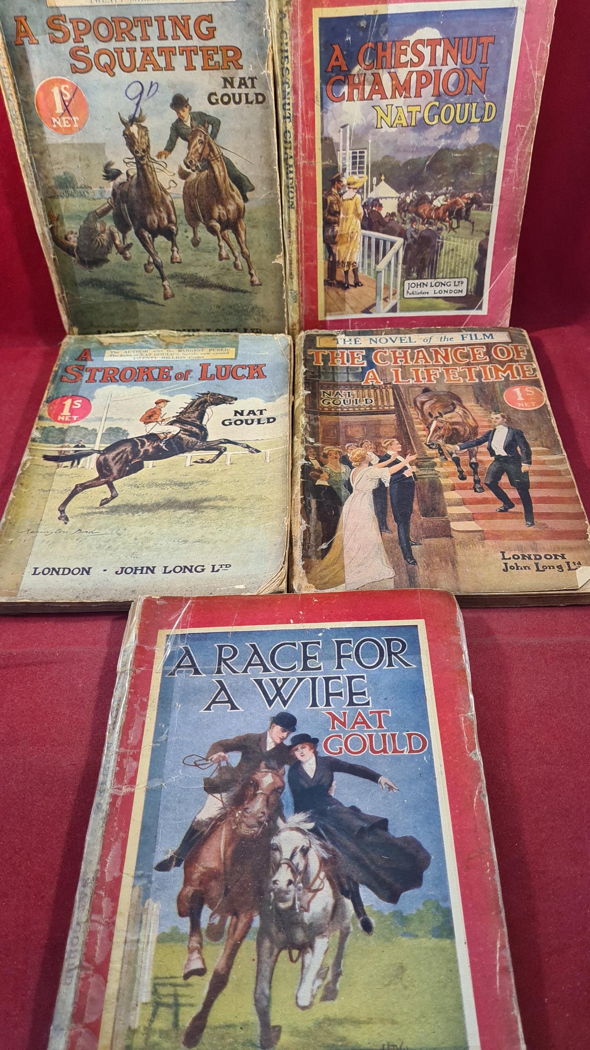 Nat Gould - 5 Magazines - A Sporting Squatter - The Chance of a Lifeti ...