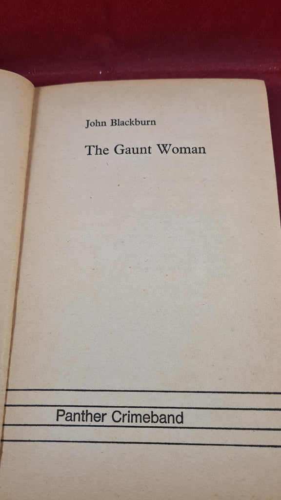 John Blackburn - The Gaunt Woman, Panther, 1967, Paperbacks – Richard ...