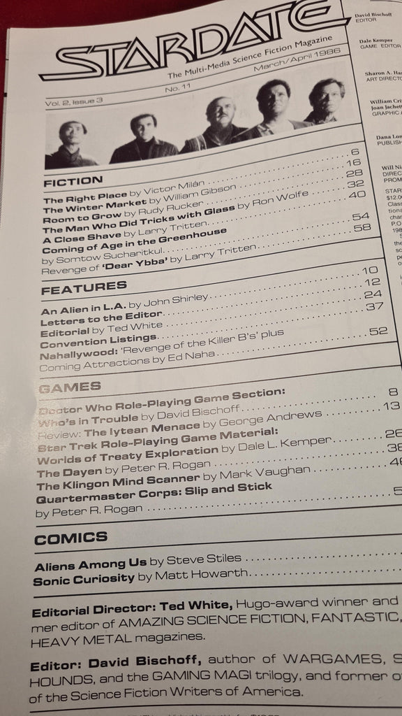 Stardate Volume 2 Issue 3 Number 11 April 1986 – Richard Dalby's Library