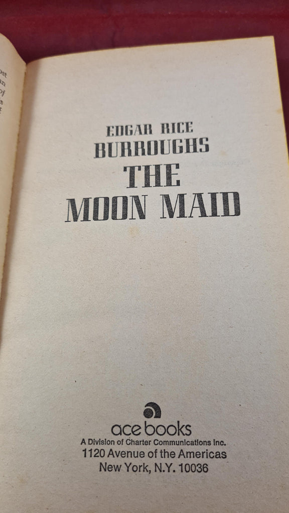 Edgar Rice Burroughs - The Moon Maid, Ace Book, 1923, Paperbacks ...