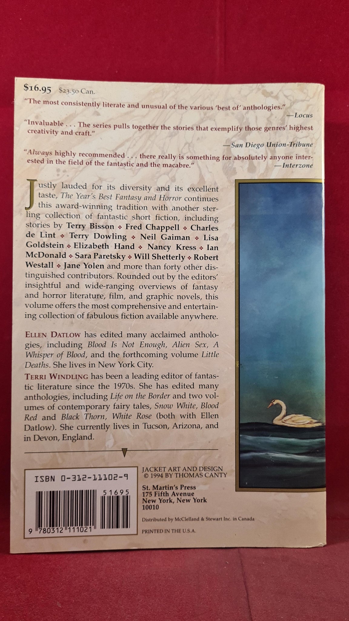 Ellen Datlow & Terri Windling - Year's Best Fantasy & Horror, St Marti – Richard Dalby's Library