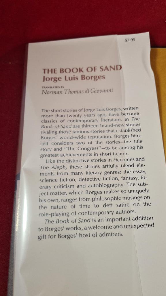 Jorge Luis Borges - The Book of Sand, Dutton, 1977, First Edition ...