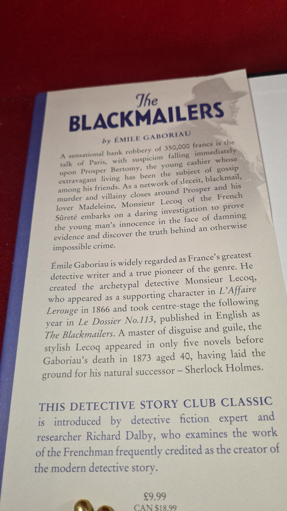 Emile Gaboriau - The Blackmailers, Collins Crime Club, 2016 – Richard ...