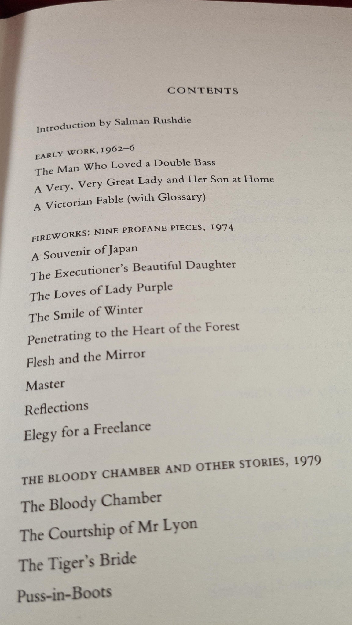 Angela Carter - Burning Your Boats, Chatto & Windus, 1995, First Editi – Richard Dalby's Library