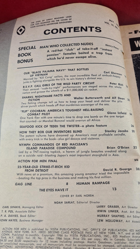 Action For Men Magazine Volume 10 Number 3 May 1966 – Richard Dalby's ...