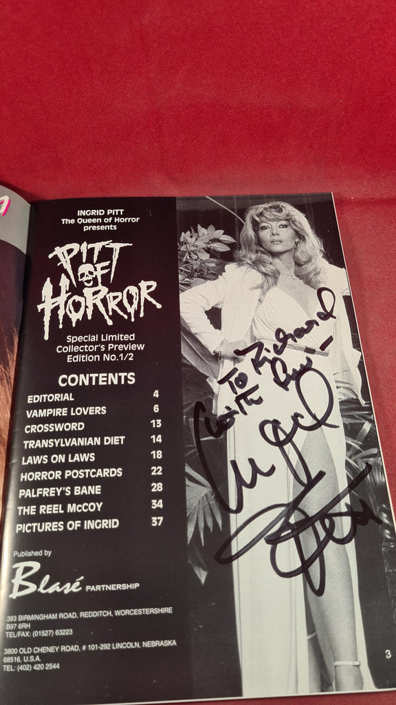 Pitt of Horror Special Limited Collector's Preview Edition Number 1/2 ...