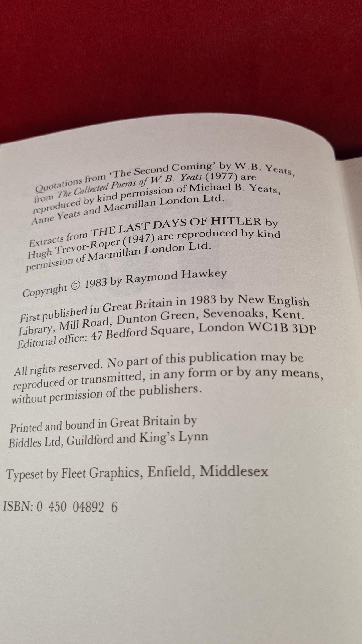 Raymond Hawkey - It, New English Library, 1983 – Richard Dalby's Library