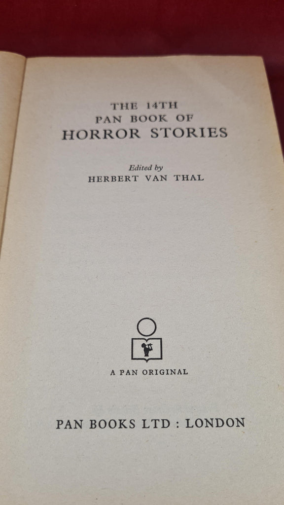 Herbert Van Thal - The 14th Pan Book of Horror Stories, 1973, Paperbac ...