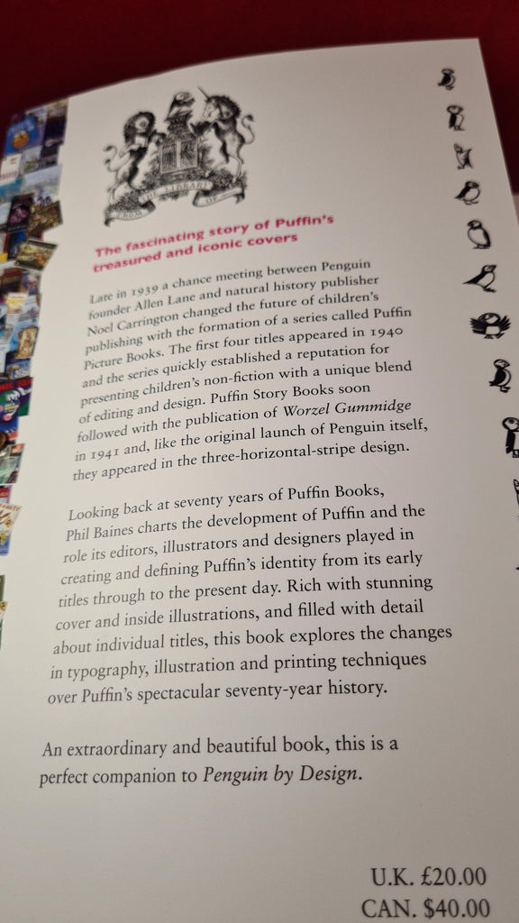 Phil Baines - Puffin By Design, Allen Lane, 2010 – Richard Dalby's Library
