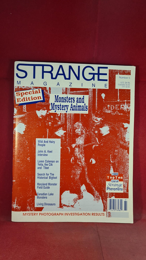 Strange Magazine Number 5 1990, Special Edition - Monsters & Mystery A ...
