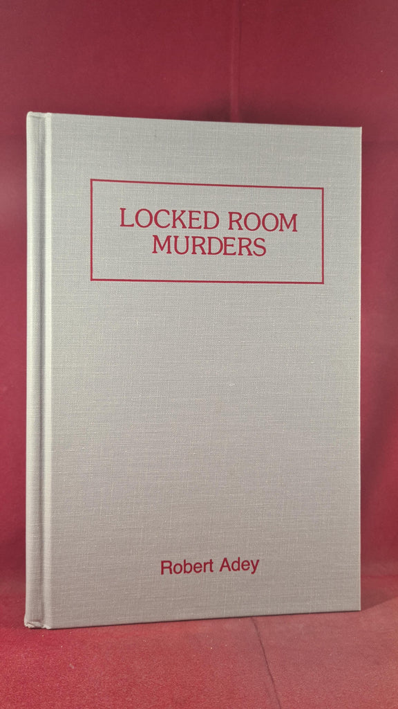Robert Adey - Locked Room Murders , Crossover, 1991, Signed, Inscribed ...