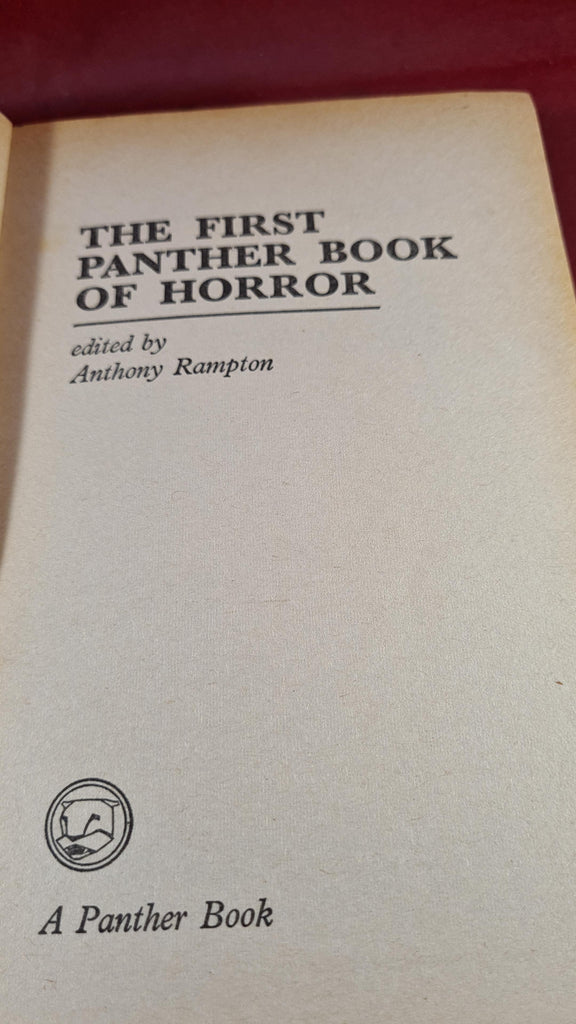 Anthony Rampton - First Panther Book of Horror, 1965, Paperbacks ...