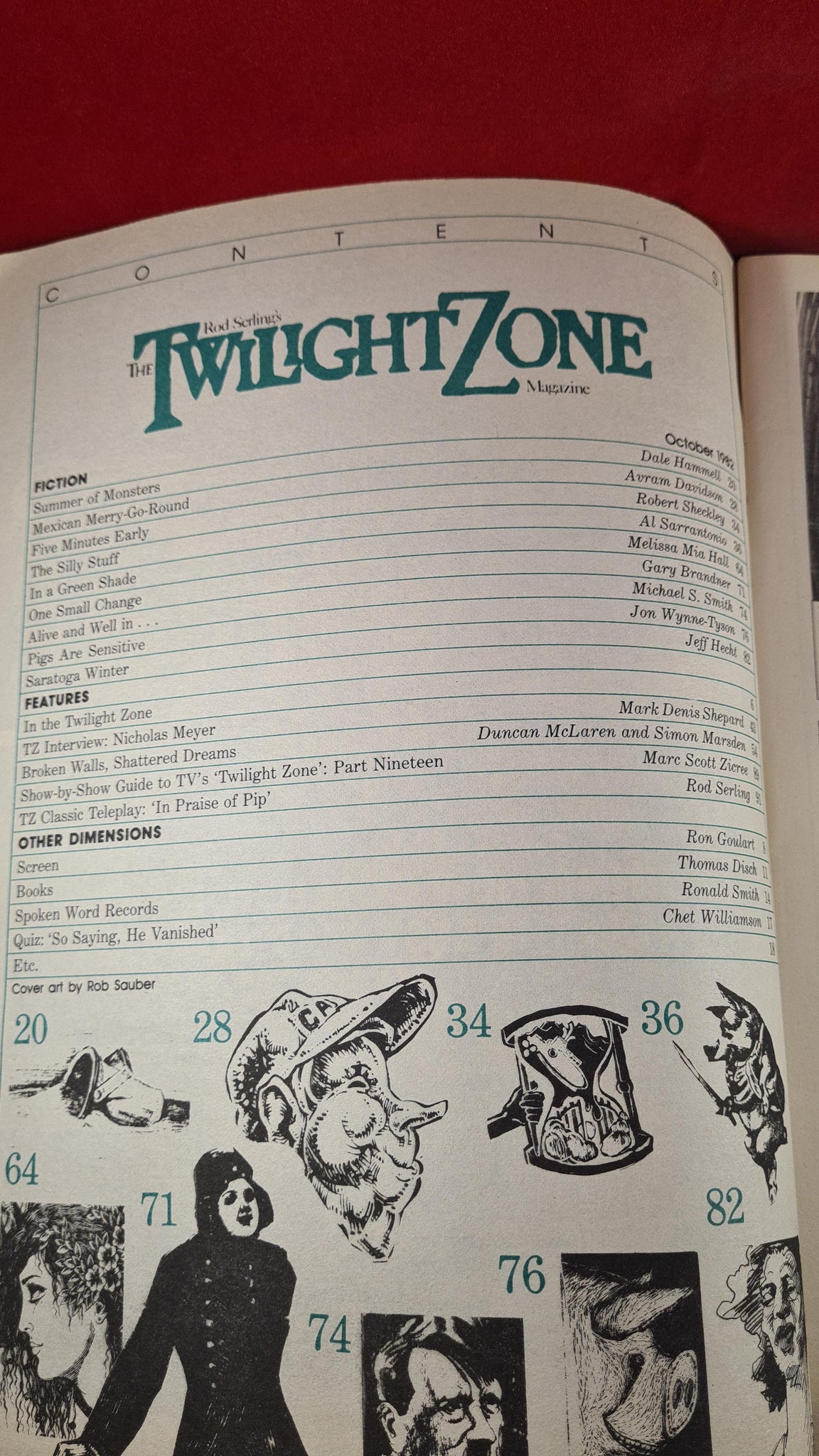 Rod Serling's - The Twilight Zone Magazine October 1982 – Richard Dalby ...