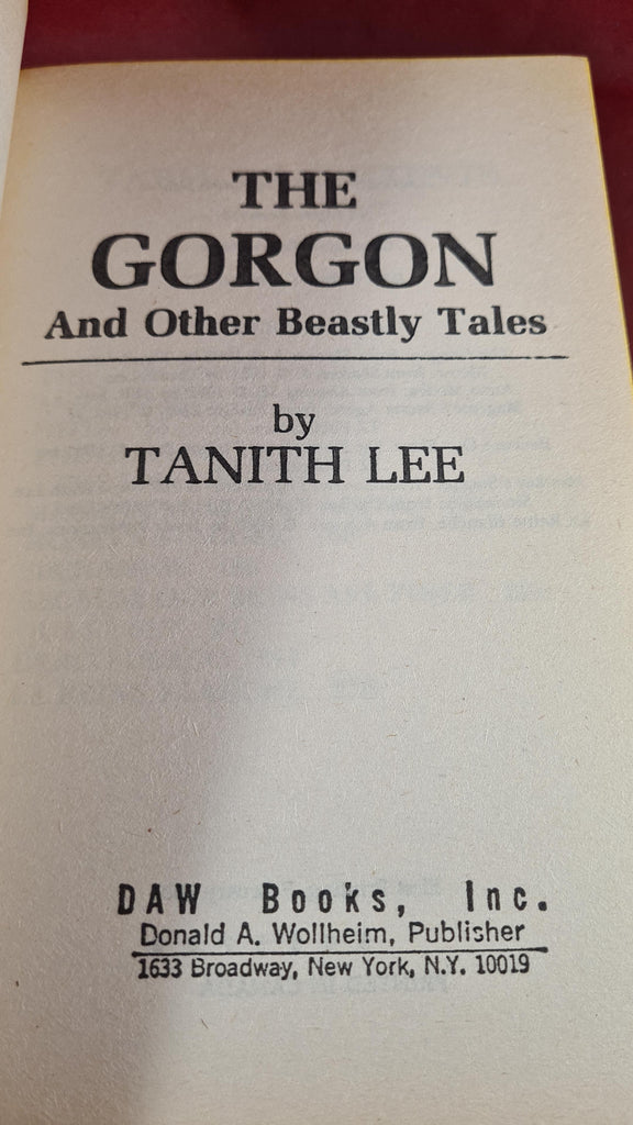 Tanith Lee - The Gorgon & other Beastly Tales, DAW, 1985, Paperbacks ...
