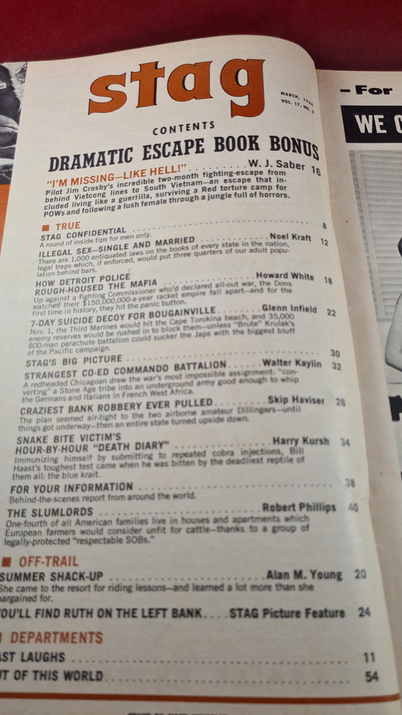 Stag Magazine June Volume 17 Number 3 March 1966 – Richard Dalby's Library